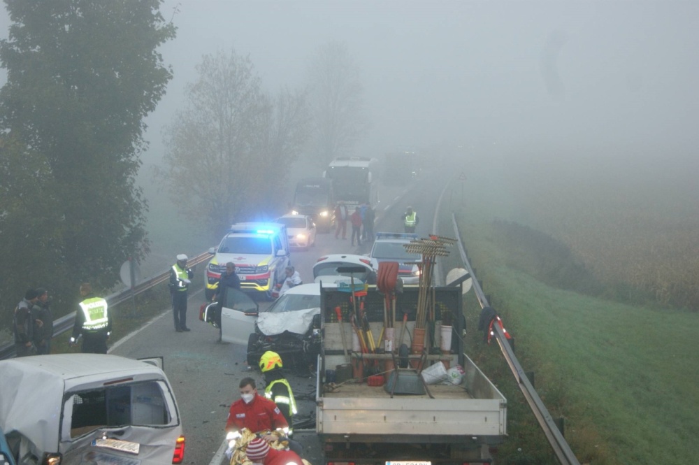 Massenkarambolage auf der B137 - Bezirk Schaerding